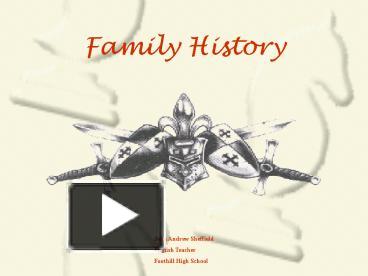 Family History presentation | free to view