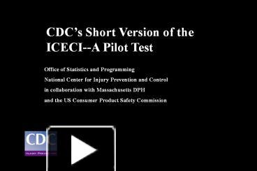 PPT – CDC PowerPoint presentation | free to download - id: 1378a8-MjQ1N