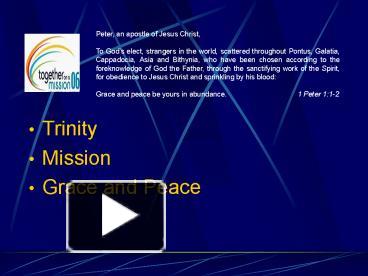 Trinity presentation | free to view