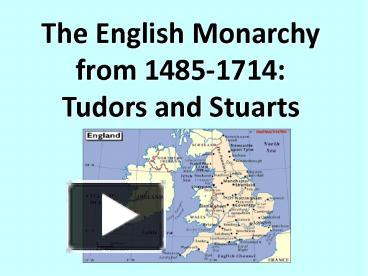 PPT – The Tudors PowerPoint presentation | free to view - id: 138368-MTFkY