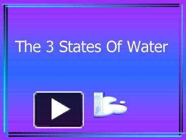 The 3 States Of Water presentation | free to view