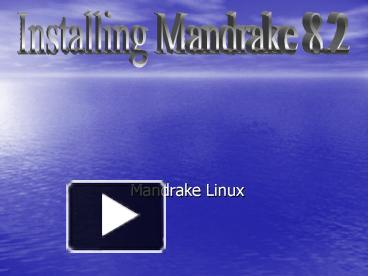 Mandrake Linux presentation | free to view