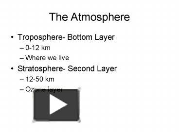 PPT – The Atmosphere PowerPoint presentation | free to view - id ...