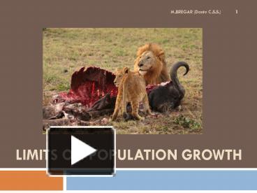 Science 9 - Limits on Population Growth presentation | free to view