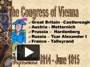 The Congress of Vienna presentation | free to view