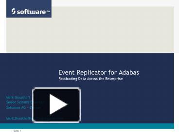 PPT – Event Replicator for Adabas Replicating Data Across the Enterprise PowerPoint presentation ...