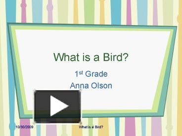 1st Grade presentation | free to view