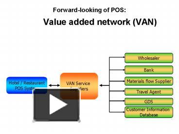 Forwardlooking of POS: Value added network VAN presentation | free to view