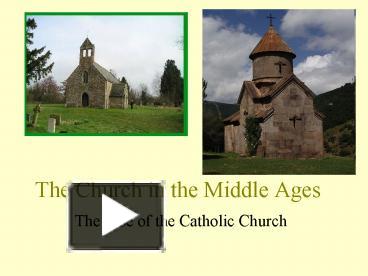 The Church in the Middle Ages presentation | free to view