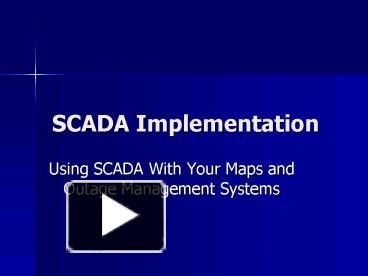 SCADA Implementation presentation | free to view
