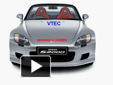 VTEC presentation | free to view