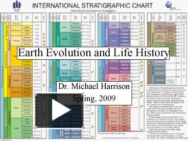 PPT – Earth Evolution and Life History PowerPoint presentation | free ...