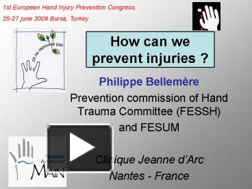 How can we prevent injuries presentation | free to view