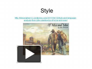 PPT – John Steinbeck PowerPoint presentation | free to view - id ...