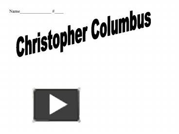 PPT – Christopher Columbus PowerPoint presentation | free to view - id ...
