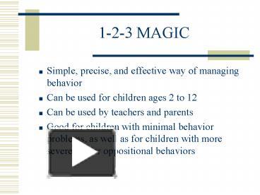 123 MAGIC presentation | free to view