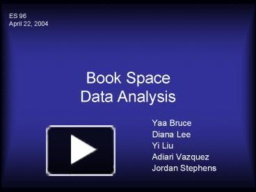 PPT – Book Space Data Analysis PowerPoint presentation | free to view ...