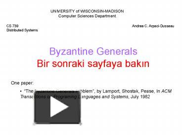 PPT – Byzantine Generals Bir sonraki sayfaya bakin PowerPoint presentation | free to download ...