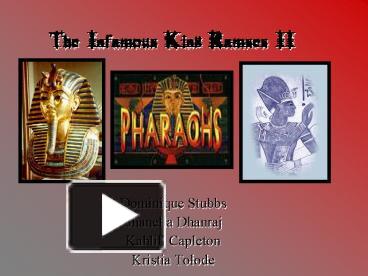 PPT – The Infamous King Ramses II PowerPoint presentation | free to ...