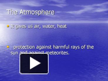 PPT – The Atmosphere PowerPoint presentation | free to view - id ...