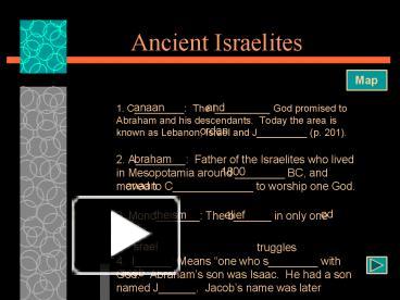 Ancient Israelites presentation | free to view
