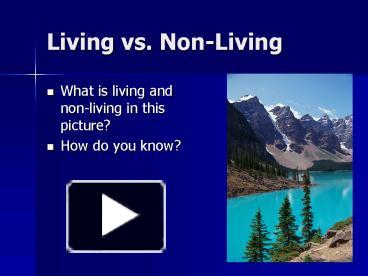 Living vs' NonLiving presentation | free to view