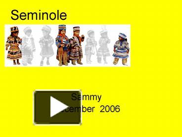 Seminole presentation | free to view