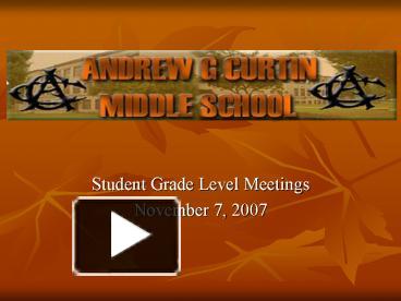 PPT – Student Grade Level Meetings PowerPoint presentation | free to ...