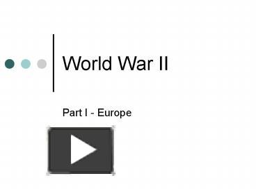 World War II presentation | free to view