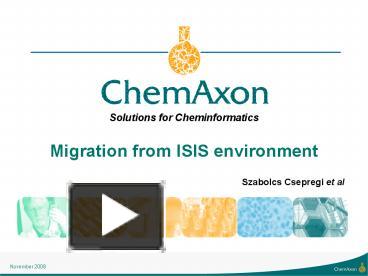 Solutions for Cheminformatics presentation | free to view