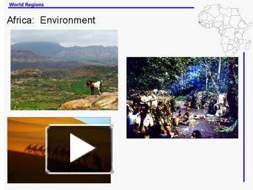 Africa: Environment presentation | free to view