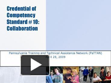 PPT – Pennsylvania Training and Technical Assistance Network PaTTAN ...