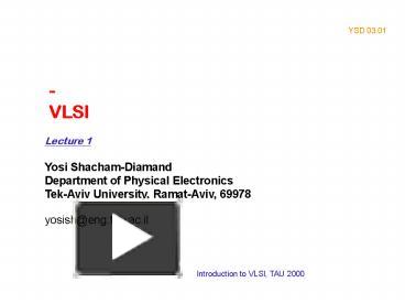 VLSI presentation | free to view