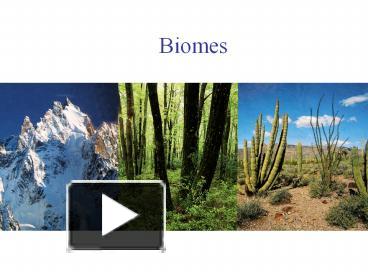 PPT – Biomes PowerPoint presentation | free to view - id: 152ff3-ZDc1Z