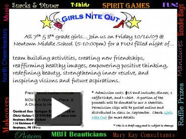 Raffle Prizes presentation | free to view