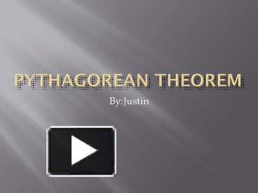 PPT – Pythagorean theorem PowerPoint presentation | free to view - id ...
