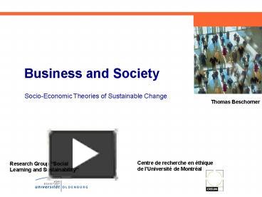 Business and Society presentation | free to view