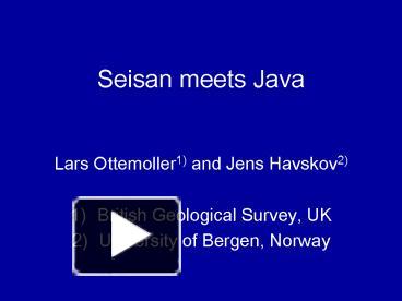 PPT – Seisan meets Java PowerPoint presentation | free to view - id: 158356-ZDdmM