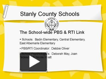 The Schoolwide PBS presentation | free to view