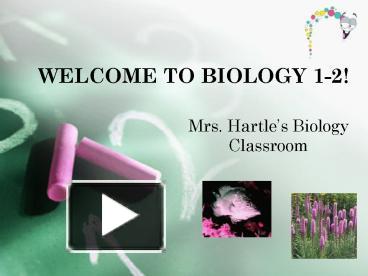 PPT – WELCOME TO BIOLOGY 12 PowerPoint presentation | free to view - id ...