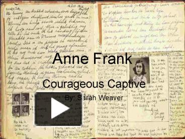 Anne Frank presentation | free to view