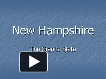 New Hampshire presentation | free to view