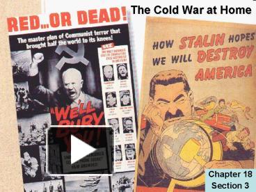 PPT – The Cold War at Home PowerPoint presentation | free to view - id ...