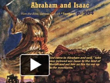 Abraham and Isaac presentation | free to view