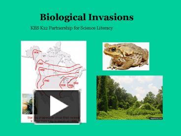PPT – Biological Invasions PowerPoint presentation | free to view - id ...