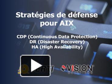 MIMIX for AIX Product Training presentation | free to view