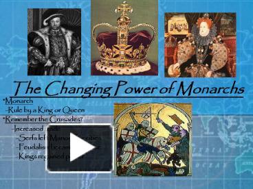 The Changing Power of Monarchs presentation | free to view