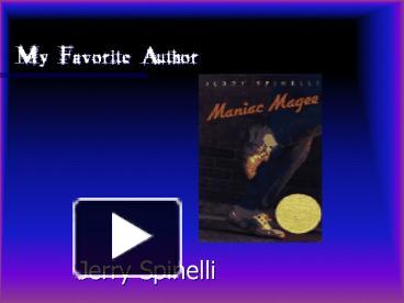 My Favorite Author presentation | free to view