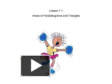 PPT – Areas of Parallelograms and Triangles PowerPoint presentation ...