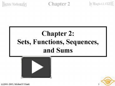 PPT – Chapter 2: Sets, Functions, Sequences, and Sums PowerPoint ...